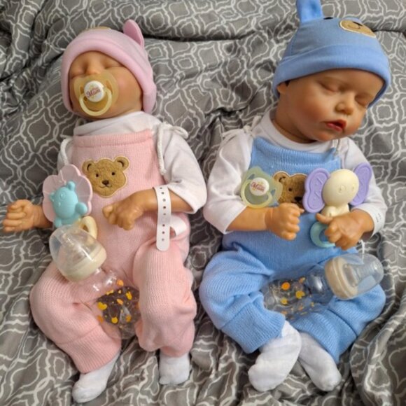 Toys | Lifelike Reborn Baby Doll Twins 17 Soft Vinyl Baby Doll ...